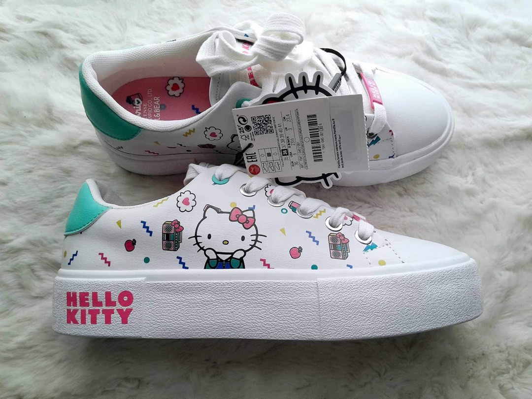 Pull & Bear Hello Kitty, Women's Fashion, Footwear, Sneakers on Carousell