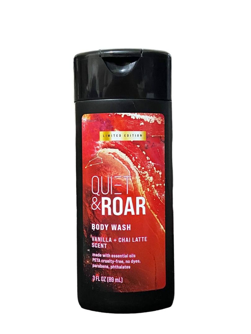 Quiet & Roar Limited Edition Body Wash - Vanilla & Chai Latte 89mL ...