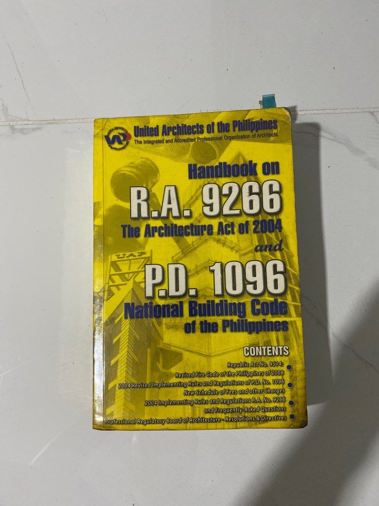 RA 9266 PD 1096 PH Building Code Book, Hobbies & Toys, Books ...