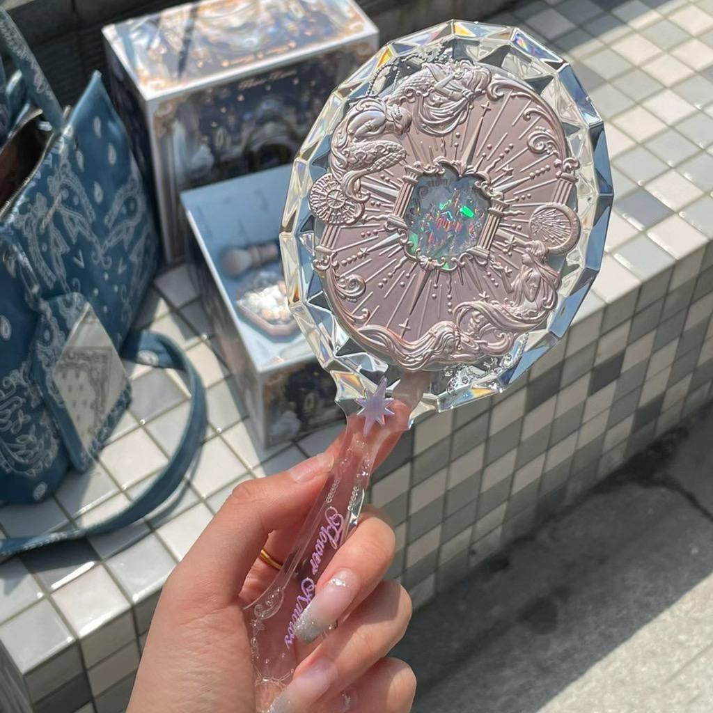 [RARE] FLOWER KNOWS Moonlight Mermaid Hand Held Mirror in Crystal Light ...