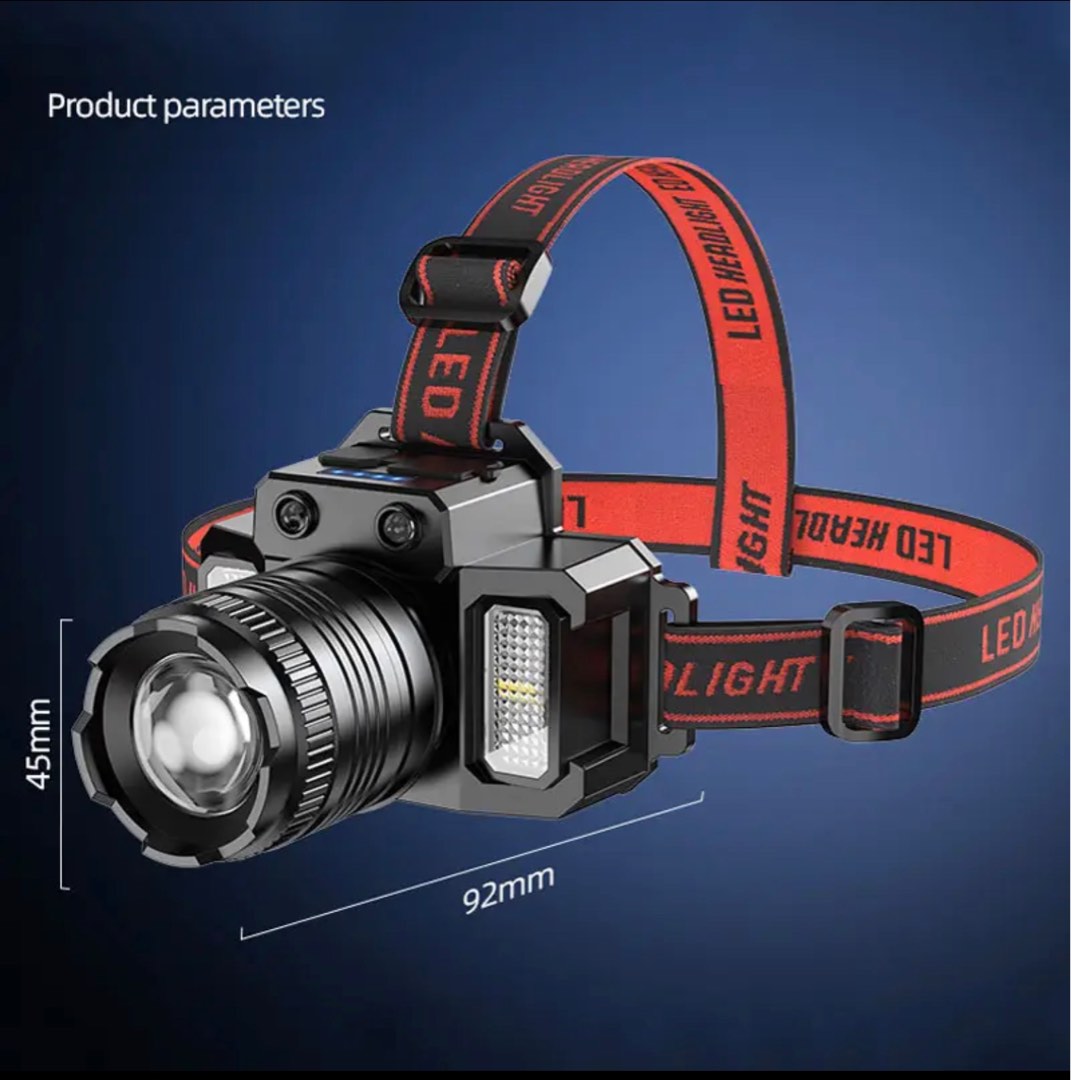 Rechargeable Headlamp 2000mah Super Bright Torch Light T51 Induction ...