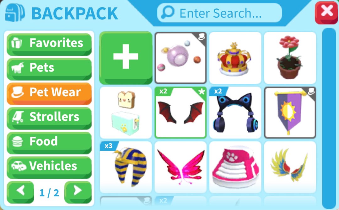 Roblox adopt me pet wear 7/7, Video Gaming, Gaming Accessories, In-Game Products on Carousell