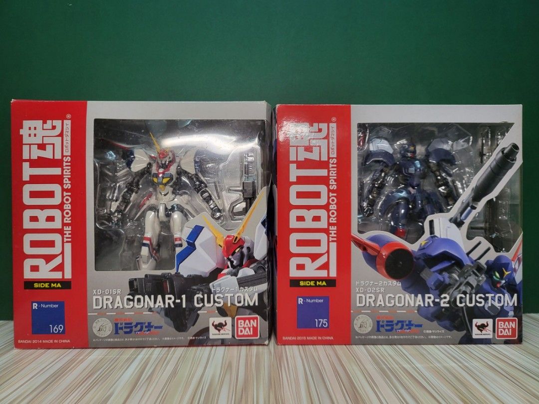 Robot魂 大張正己 機甲戰記 威龍1號 威龍2號 DRAGONAR-1 DRAGONAR-2 CUSTOM (非metal robot魂 ...