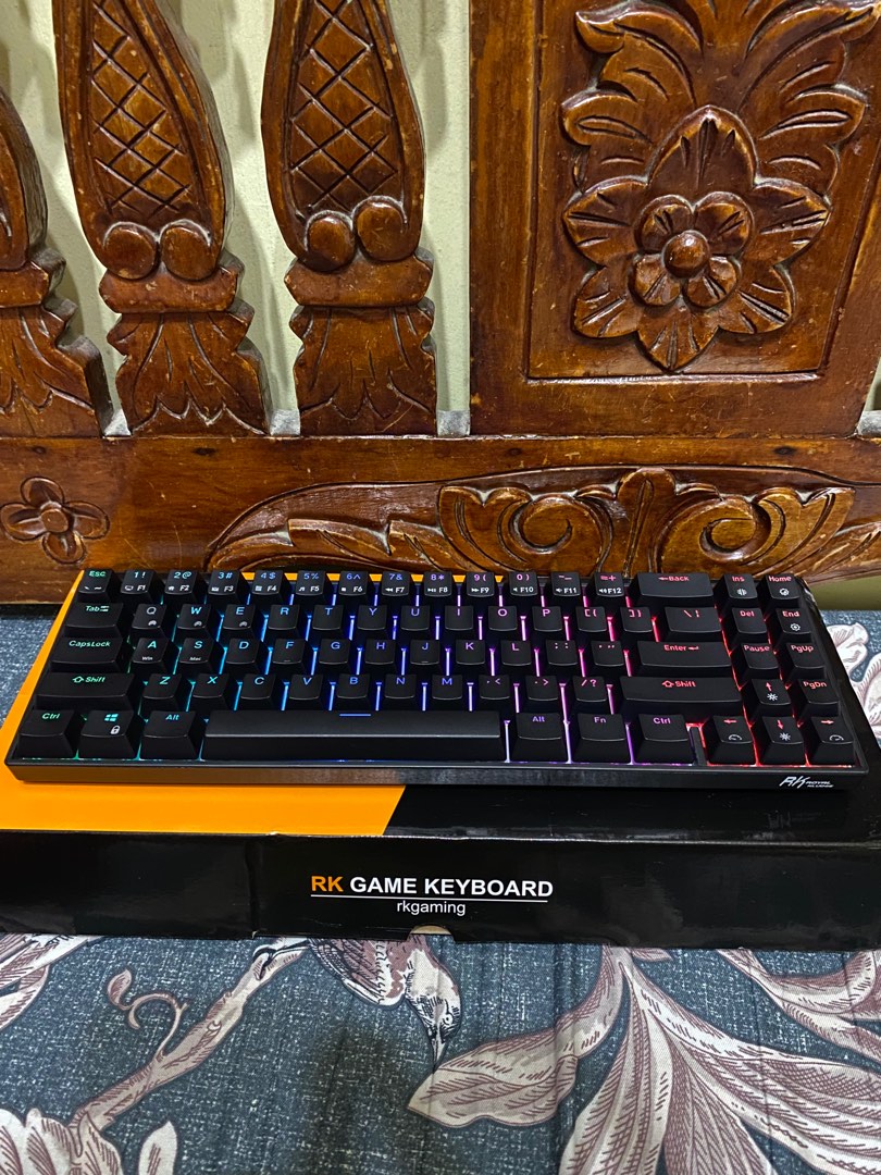 ROYAL KLUDGE RK71 BLACK RGB WIRELESS/WIRED KEYBOARD (HOTSWAPPABLE) on ...