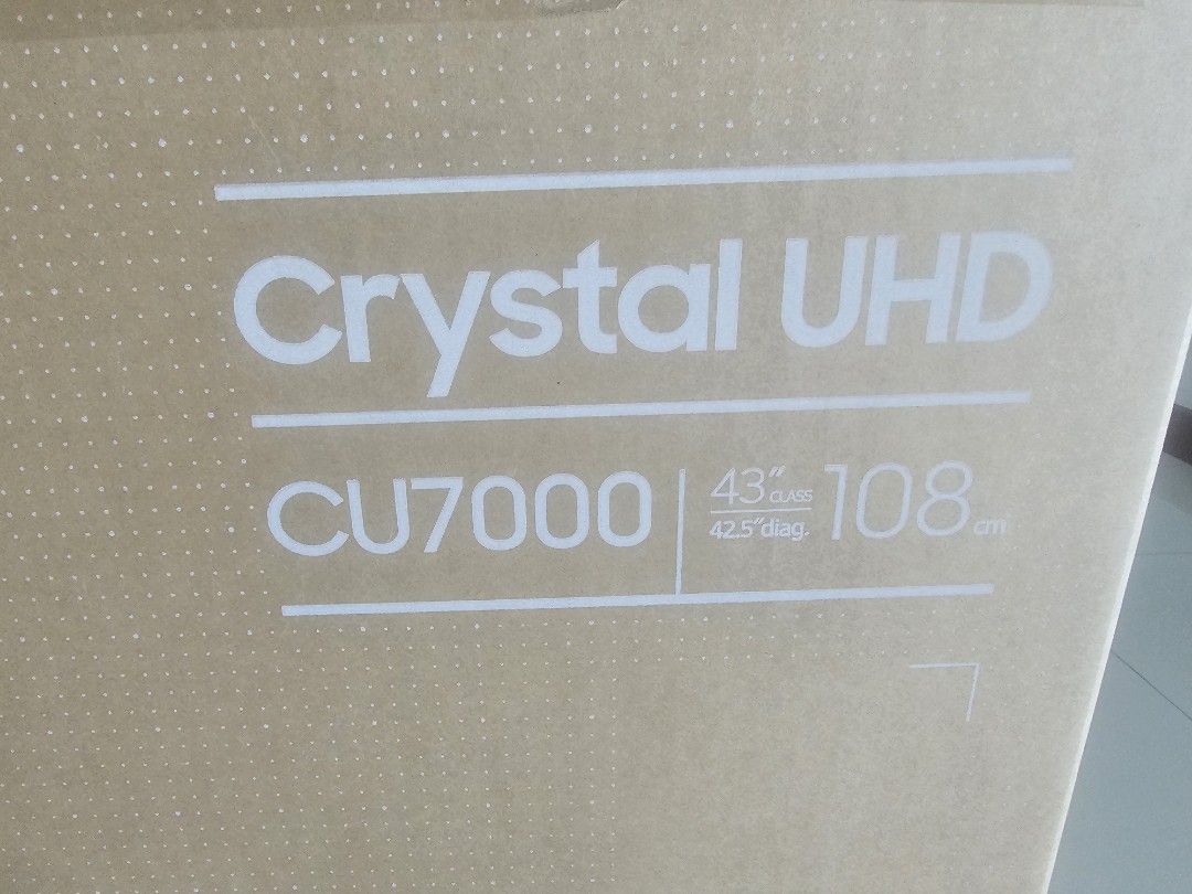 Samsung CU7000 43 Inch, TV & Home Appliances, TV & Entertainment, TV on ...