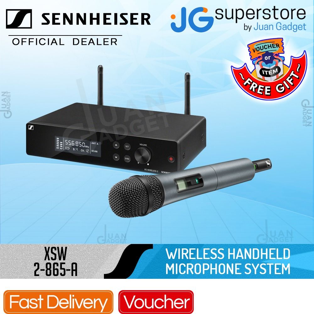 Sennheiser XSW 2-865-A Wireless Handheld Microphone System with E 865 ...