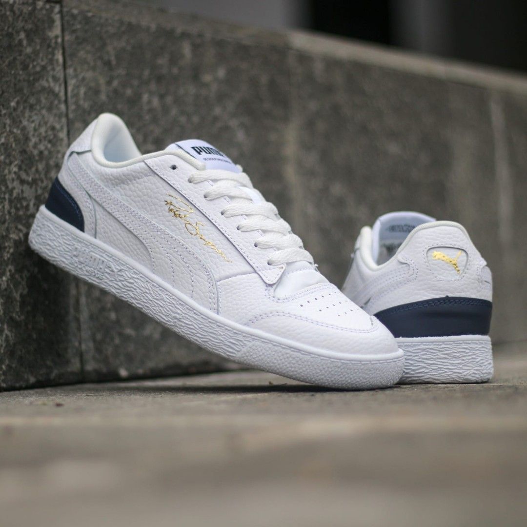 Sepatu Puma Ralph Simpsons Full White Navy Original, Fesyen Pria ...