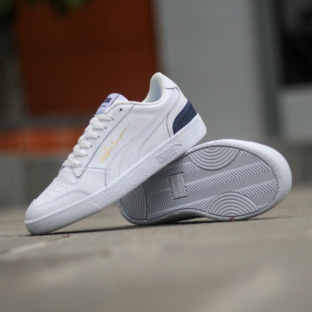 Sepatu Puma Ralph Simpsons Full White Navy Original, Fesyen Pria ...
