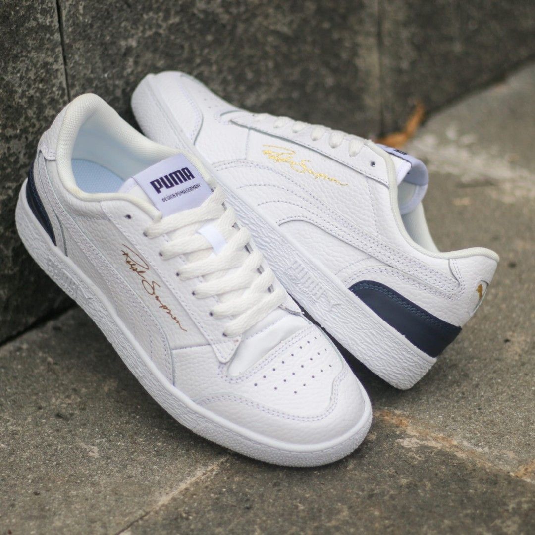 Sepatu Puma Ralph Simpsons Full White Navy Original, Fesyen Pria ...