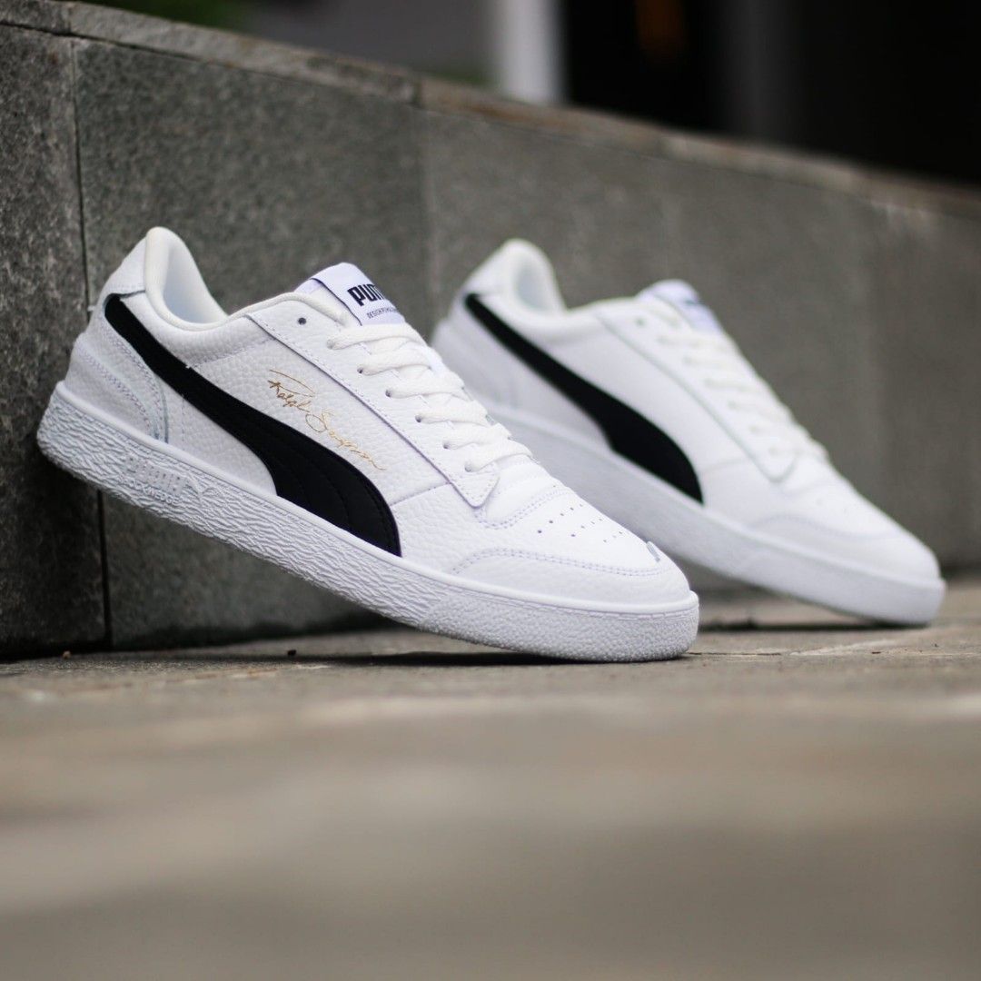 Sepatu Puma Ralph Simpsons White Black Original, Fesyen Pria, Sepatu ...