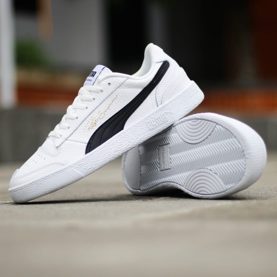 Sepatu Puma Ralph Simpsons White Black Original, Fesyen Pria, Sepatu ...