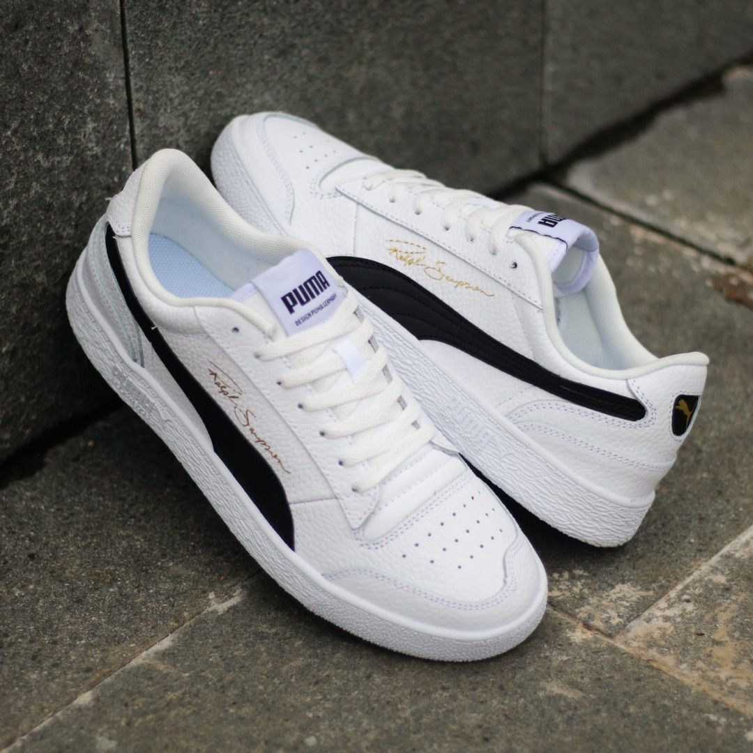 Sepatu Puma Ralph Simpsons White Black Original, Fesyen Pria, Sepatu ...