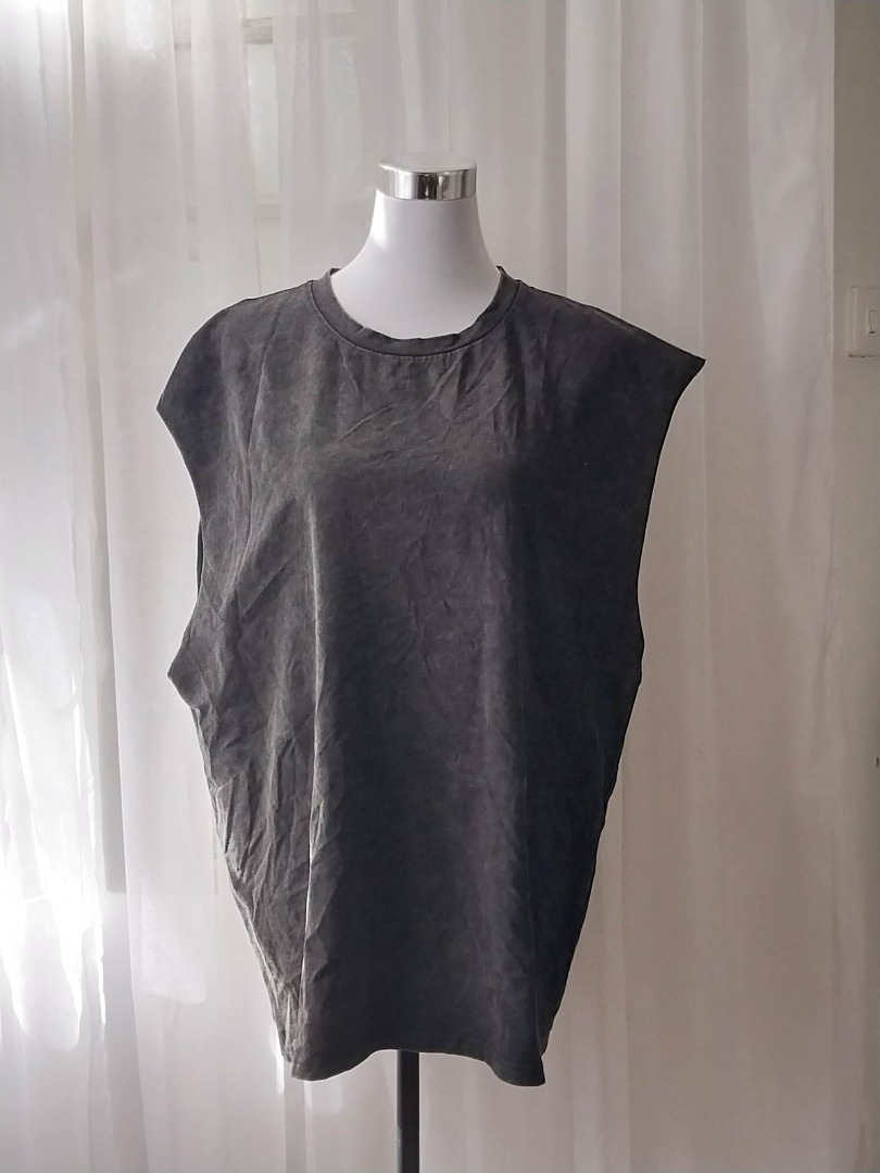 SHEIN Black Muscle Shirt on Carousell