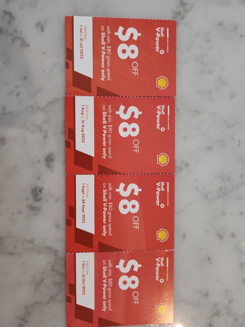 Shell power voucher, Tickets & Vouchers, Vouchers on Carousell