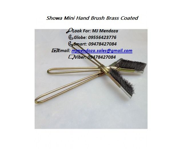 Showa Mini Hand Brush Brass Coated, Commercial & Industrial, Industrial ...
