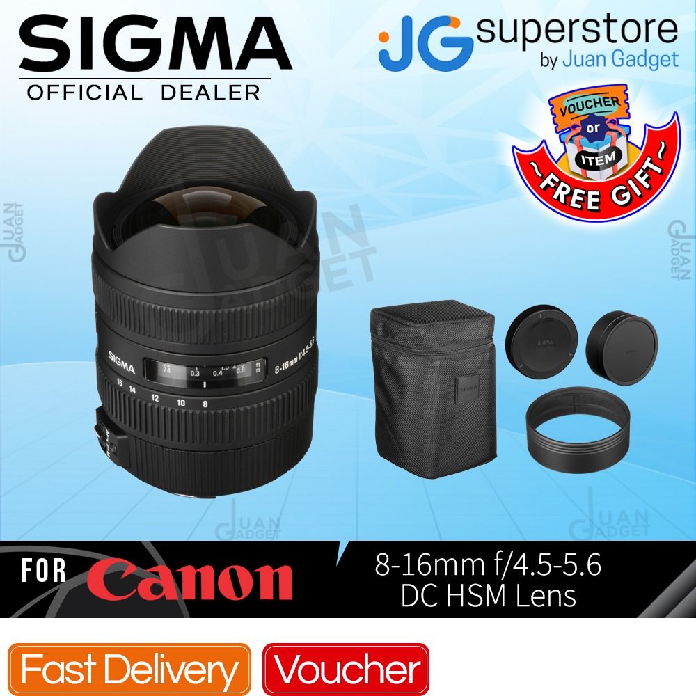 Sigma 8-16mm f/4.5-5.6 Hyper Sonic Motor AF System DC HSM Lens for ...