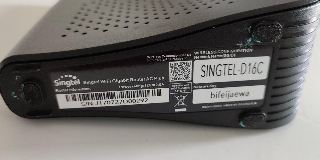 Singtel Wifi Gigabit Router, Computers & Tech, Parts & Accessories ...