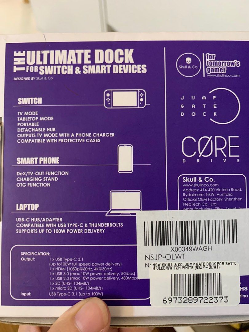 Skull & Co Jump Gate Dock (White), Video Gaming, Gaming Accessories ...