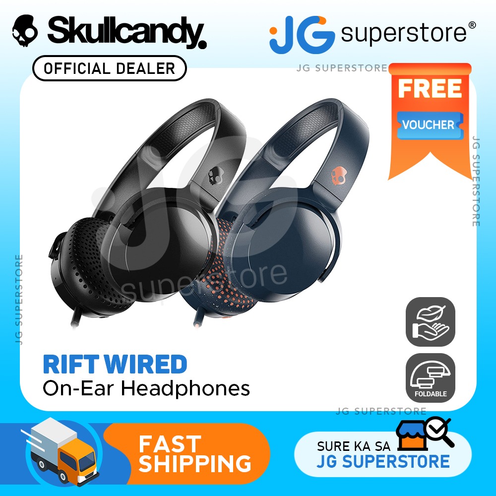 Skullcandy Riff Wired On-Ear Headphones with Built-in Microphones, Call ...