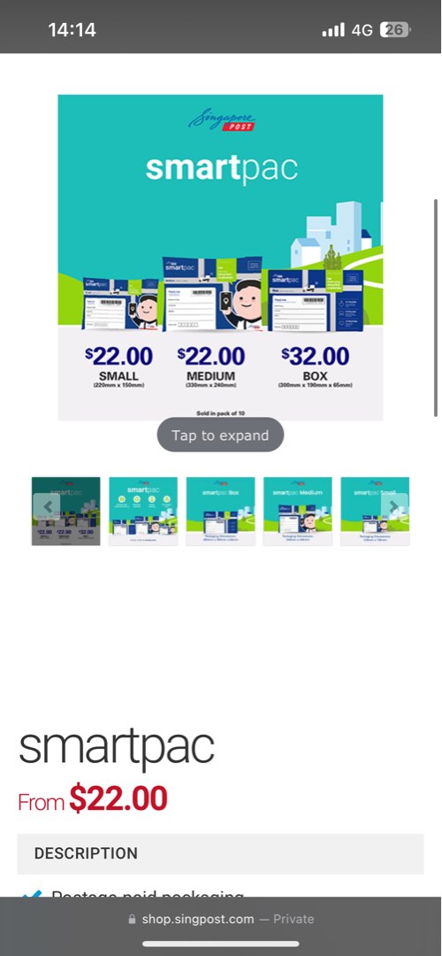 Smartpac Medium polymailer, Furniture & Home Living, Cleaning ...