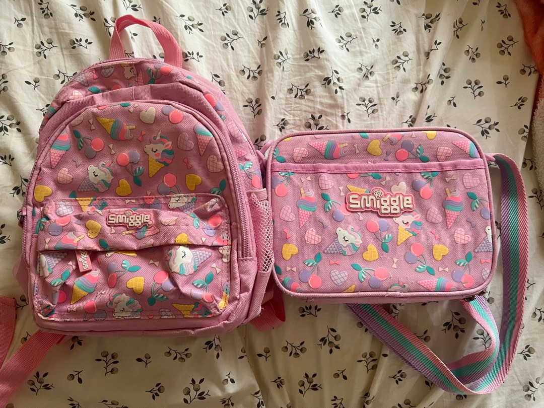 Smiggle teeny tiny Unicorn backpack and lu Smiggle teeny tiny Unicorn ...