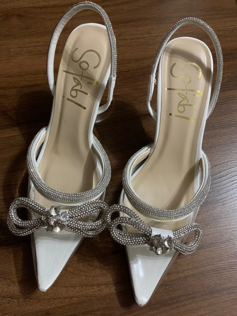 SOFAB! Bruno Heels in white, Women's Fashion, Footwear, Heels on Carousell