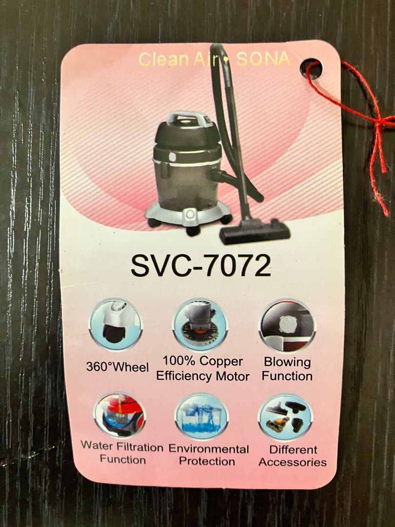 Sona dry and wet vacuum cleaner with blower, TV & Home Appliances ...