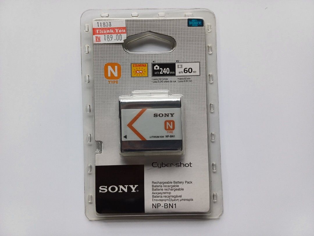 Sony NP-BN1 Li-Ion battery original (New old stock), Photography, Photography Accessories ...