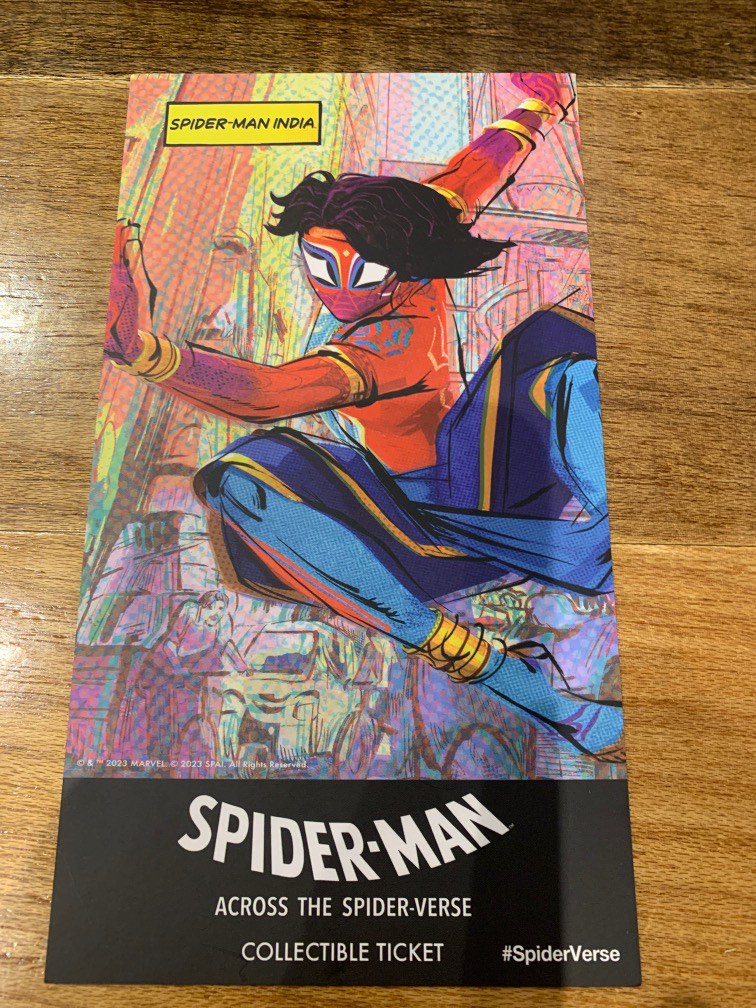 Spider-Man across the spiderverse double sided collectible ticket ...