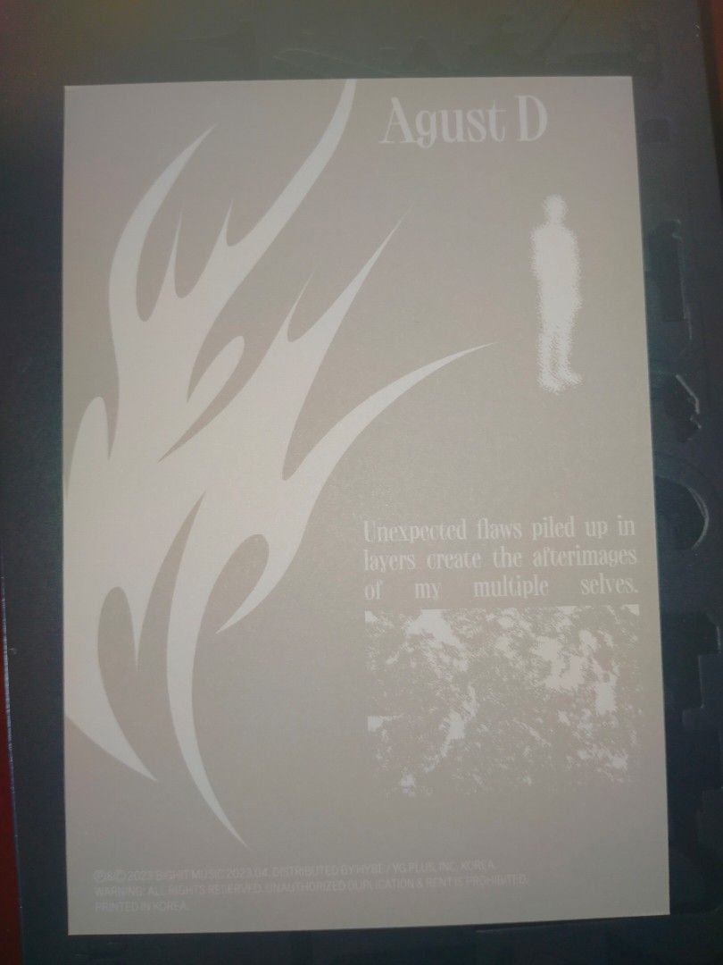 Suga D-Day Album Photobook Ver. 2 - sealed (100 pages) | OFFICIAL | BTS ...