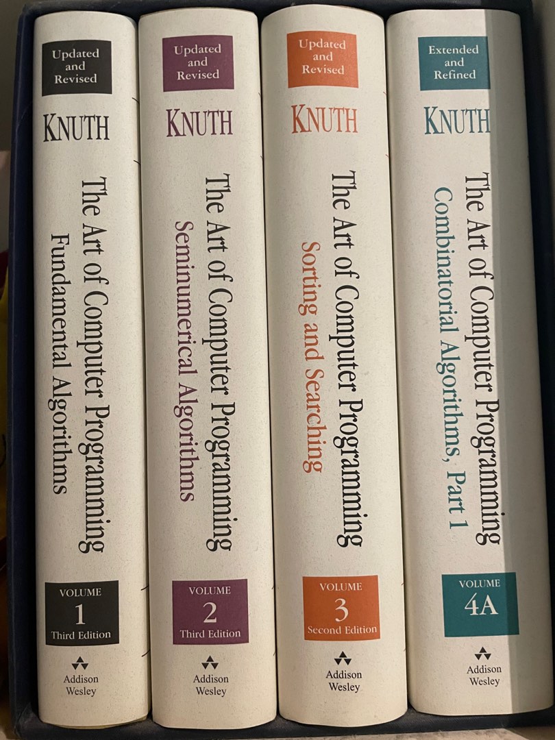 The Art of Computer Programming (Set of 4), Hobbies & Toys, Books ...