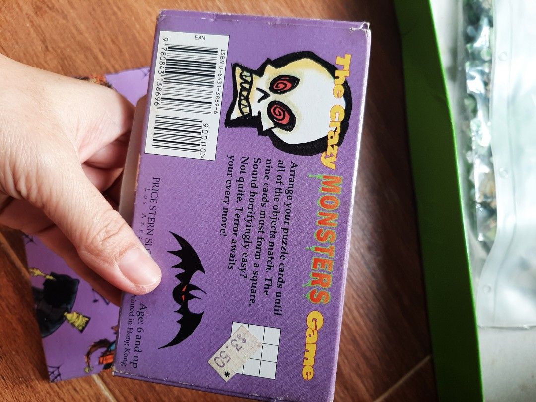 The crazy monsters game, Toys & Collectibles, Permainan Papan & Kartu ...