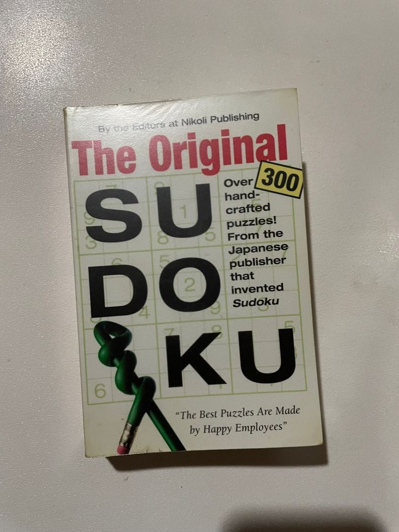 The Original Sudoku Hobbies Toys Books Magazines Fiction Non