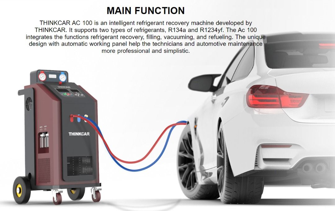THINKCAR AC100 Aircon Flushing Service Station, Car Accessories, Car ...