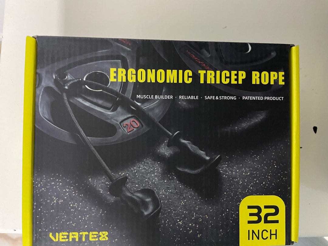 Tricep extension rope, Sports Equipment, Exercise & Fitness, Weights ...