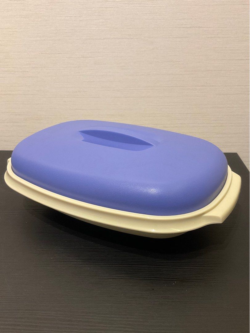 Tupperware Oval Casserole Dish Bowl w/ Lid, Furniture & Home Living ...