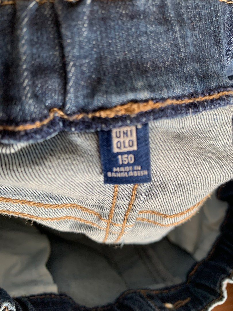 Uniqlo Girl jean skirt, Babies & Kids, Babies & Kids Fashion on Carousell