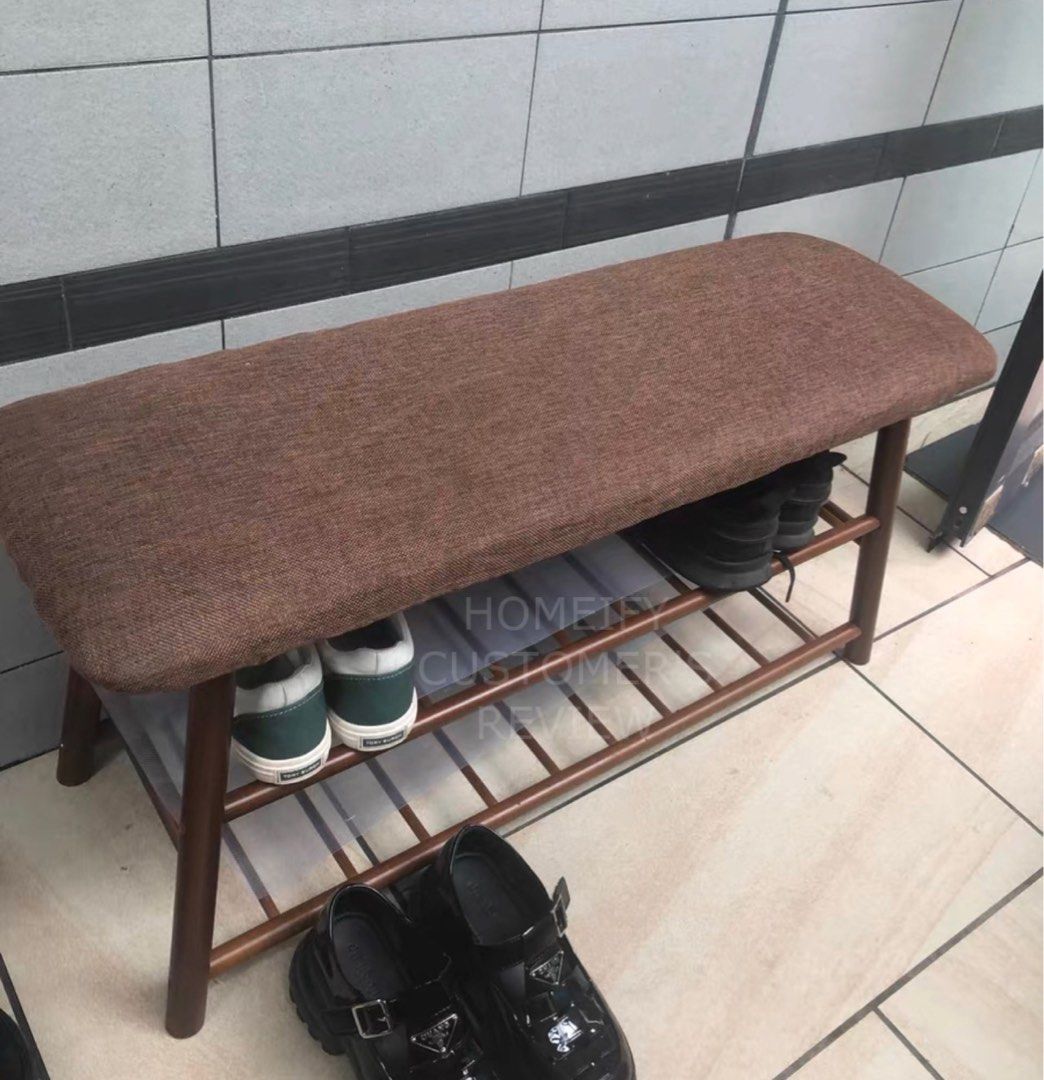 UPLI Modern Shoe Rack With Bench, Furniture & Home Living, Furniture ...