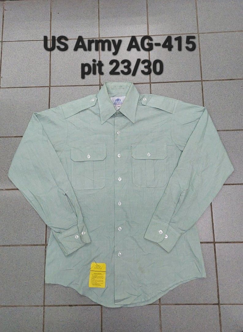 US Army AG-415 long sleeve shirt, Men's Fashion, Tops & Sets, Formal ...