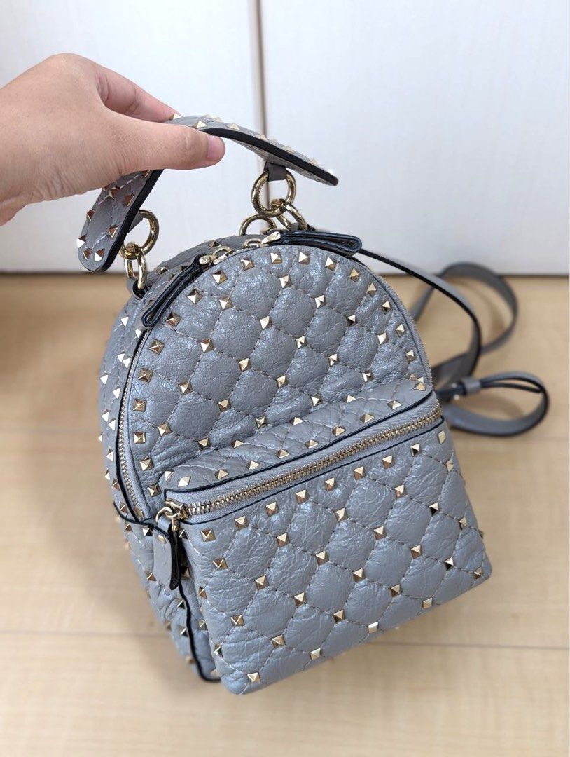 Valentino Mini Rockstud Spike Backpack, Luxury, Bags & Wallets on Carousell