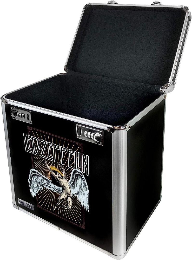 Vaultz Vinyl Record Storage Box - Locking 50 Album Holder & Organizer ...