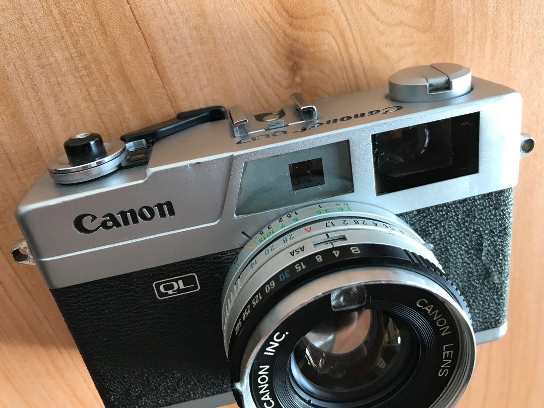 Vintage Rangefinder Film Camera Canon Canonet QL17, Photography, Cameras on Carousell