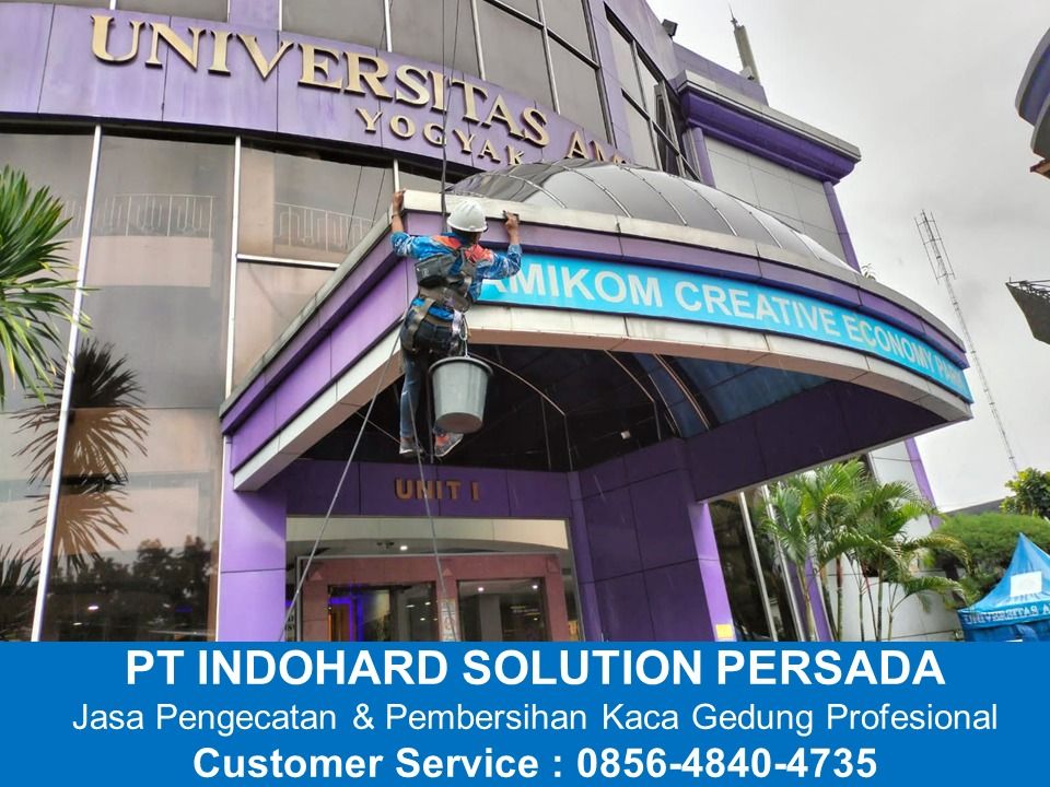 WA: 0856-4840-4735 Harga Jasa Pembersihan ACP Sealant Kaca Gedung Per ...