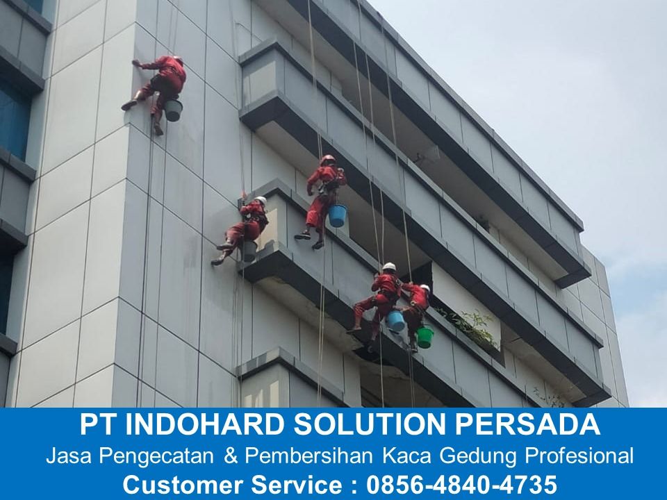 WA 0856-4840-4735 Tarif Jasa Rope Access Cat Dinding Luar Gedung ...