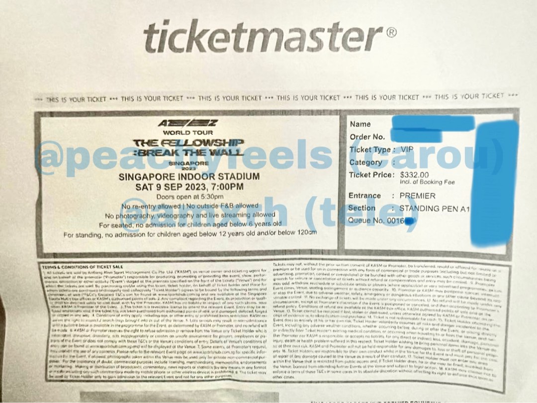 wts ateez vip pen a1 break the wall the fellowship in singapore ...