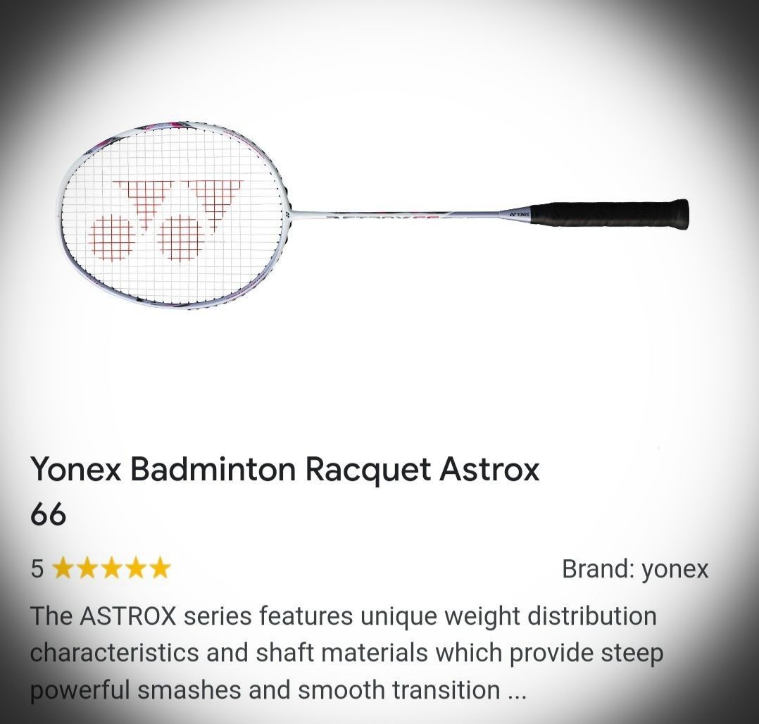 Yonex Astrox 66, Sports Equipment, Sports & Games, Racket & Ball Sports ...