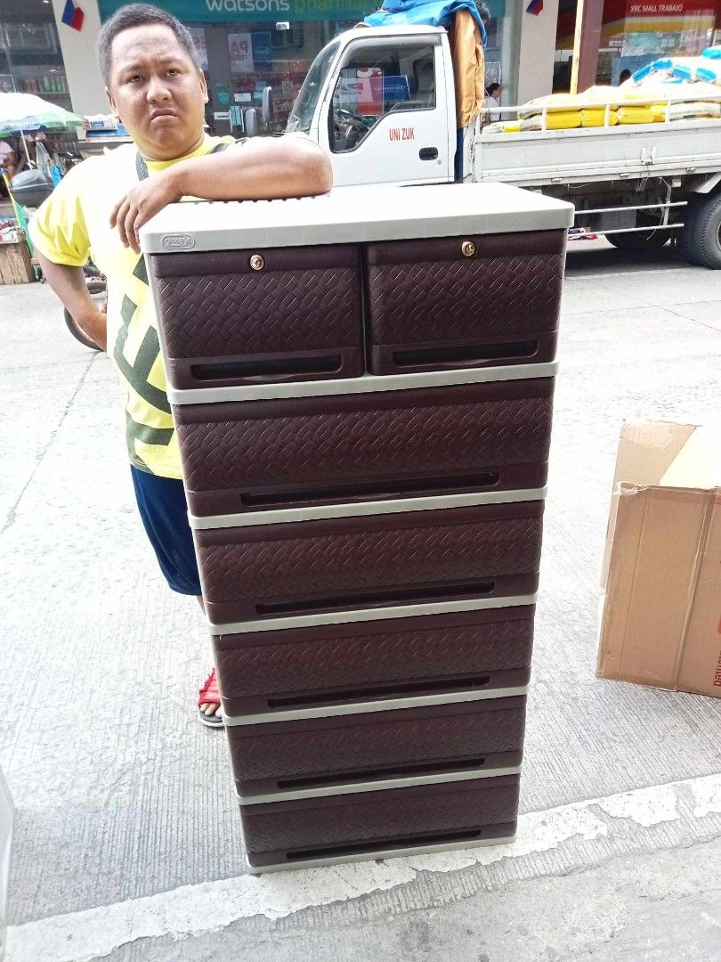 Zooey native rattan drawer 6 layer on Carousell