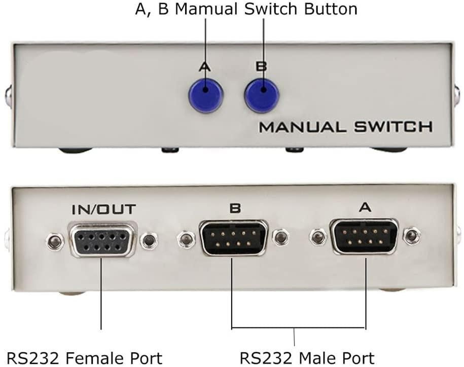 1050) R141 ES-TUNE RS232 SERIAL SWITCH BOX DB9 PIN SERIAL RS232 MANUAL ...