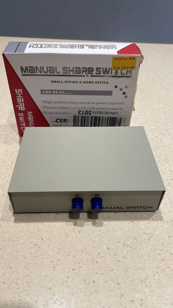 1050) R141 ES-TUNE RS232 SERIAL SWITCH BOX DB9 PIN SERIAL RS232 MANUAL ...