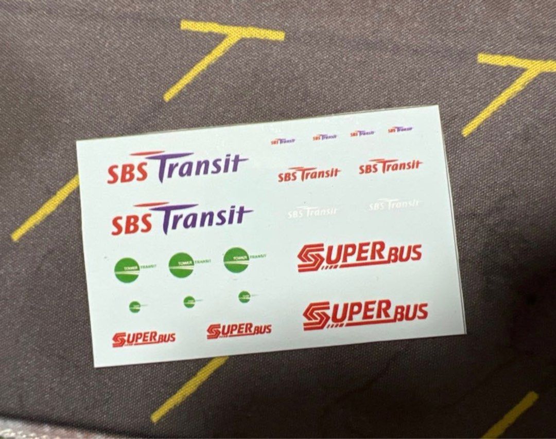 (Restock) 1/110 Decals for Tiny Bus model, Hobbies & Toys, Toys & Games ...